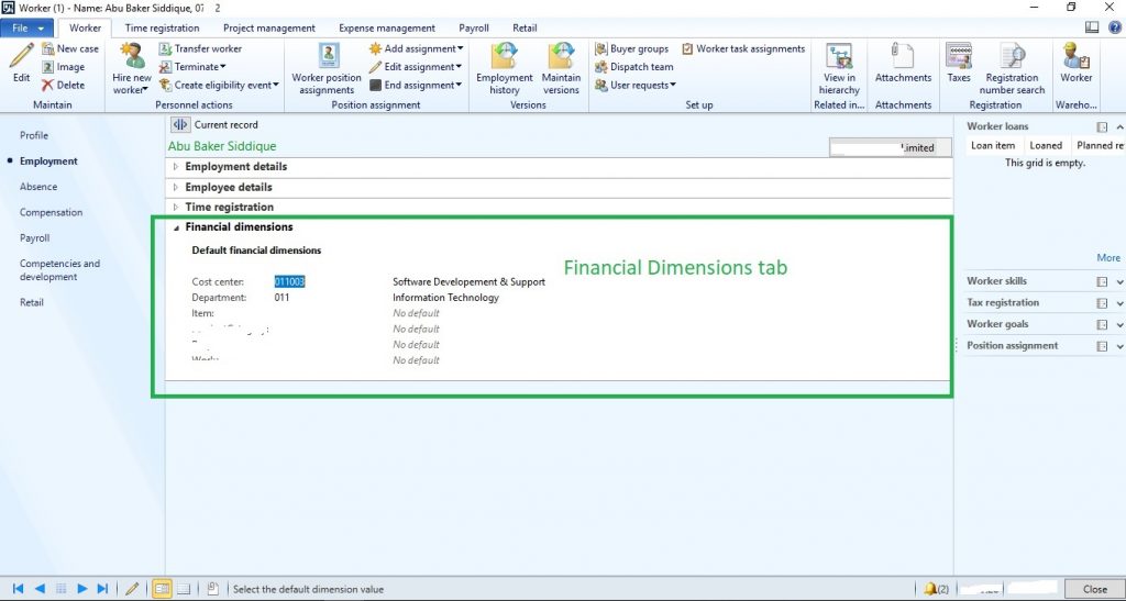 How to add Financial Dimensions tab in AX form (AX 2012) | Abubaker ...